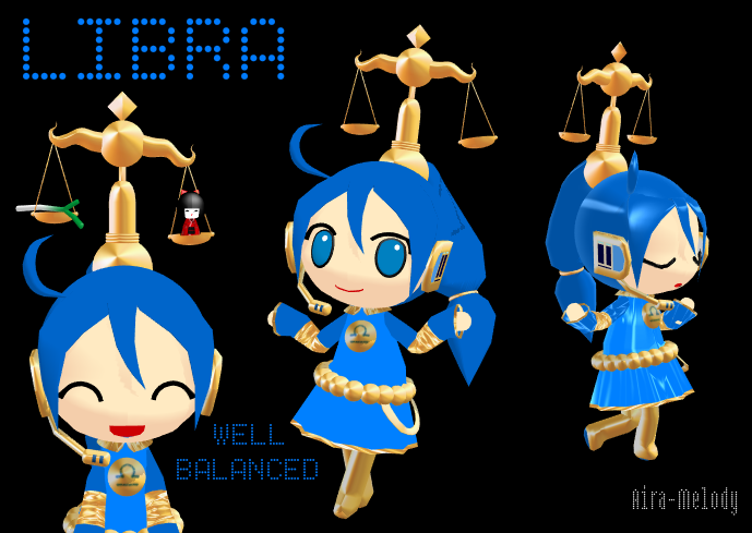 MMDZodiac - Chibi Libra Miku + Download by Aira-Melody on DeviantArt