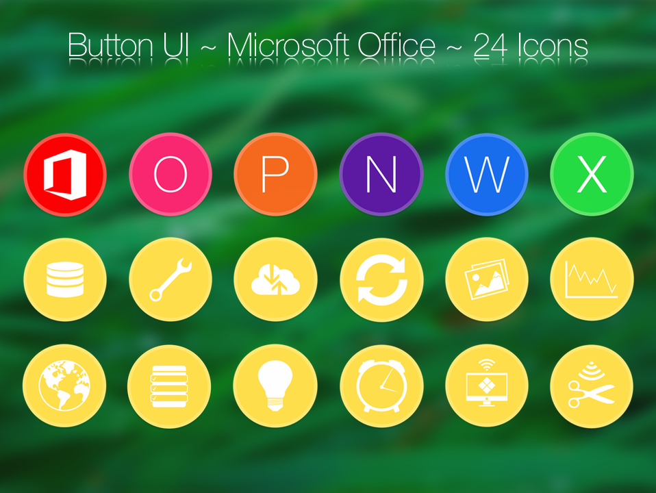 Button UI ~ Microsoft Office Apps by BlackVariant on DeviantArt