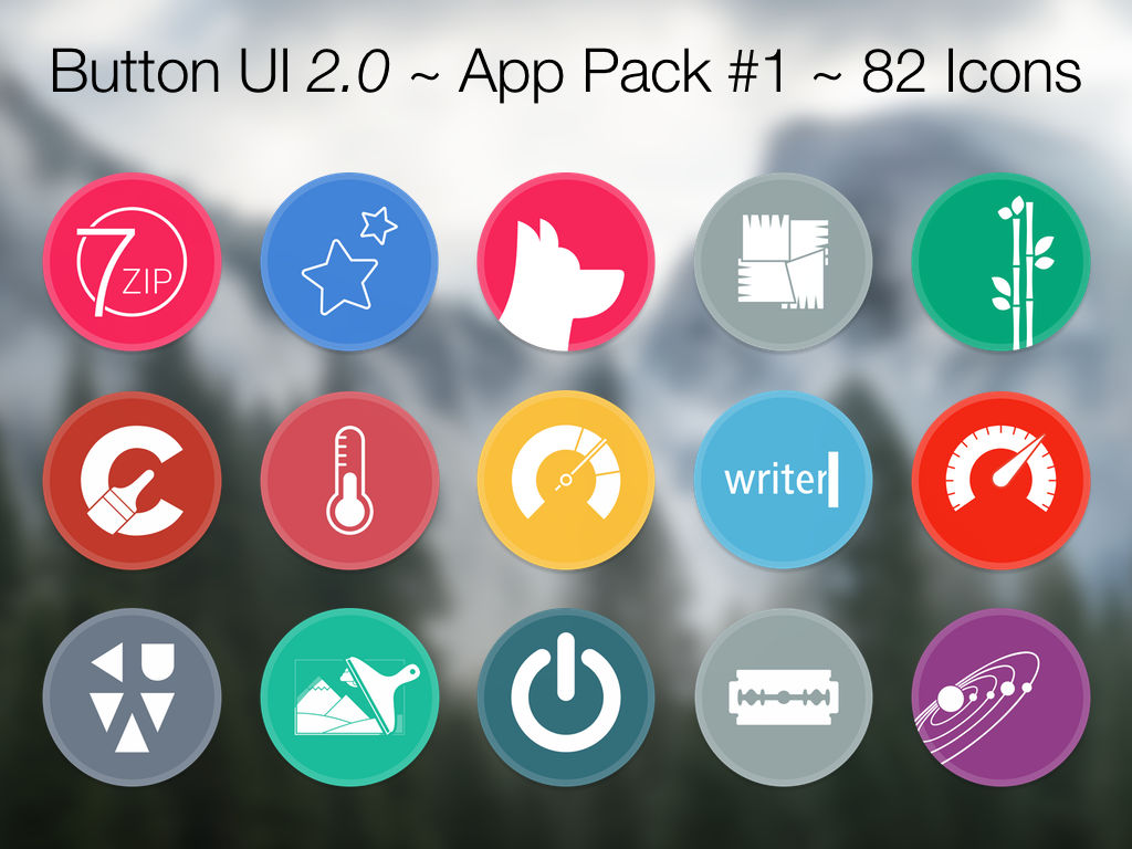 Button UI 2.0 ~ App Pack #1 by BlackVariant on DeviantArt