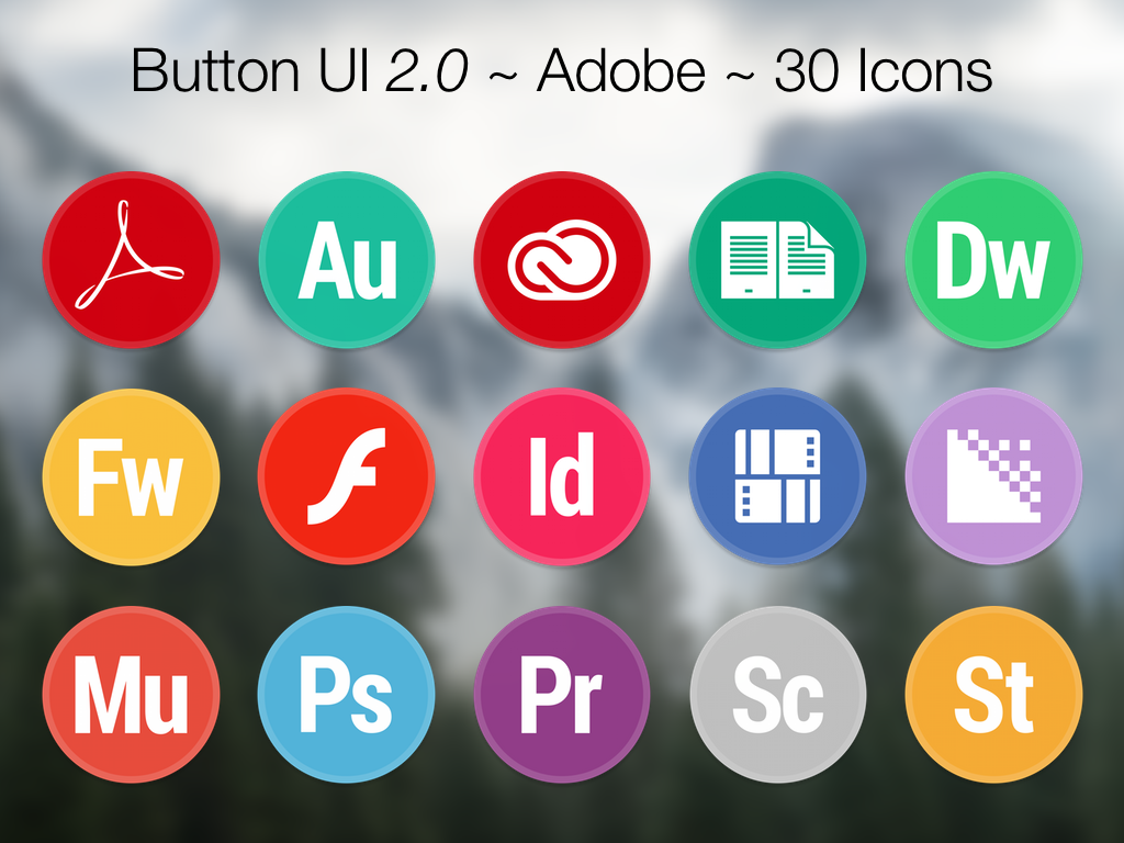 Button UI 2.0 ~ Adobe by BlackVariant on DeviantArt