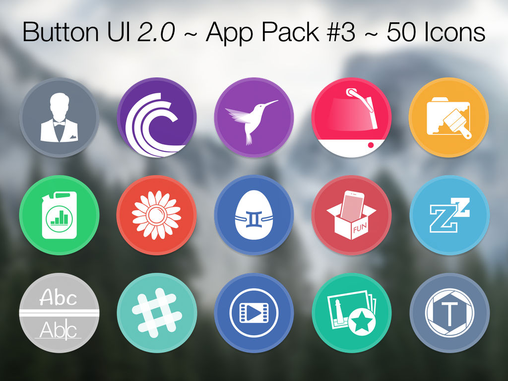 Button UI 2.0 ~ App Pack #3 by BlackVariant on DeviantArt