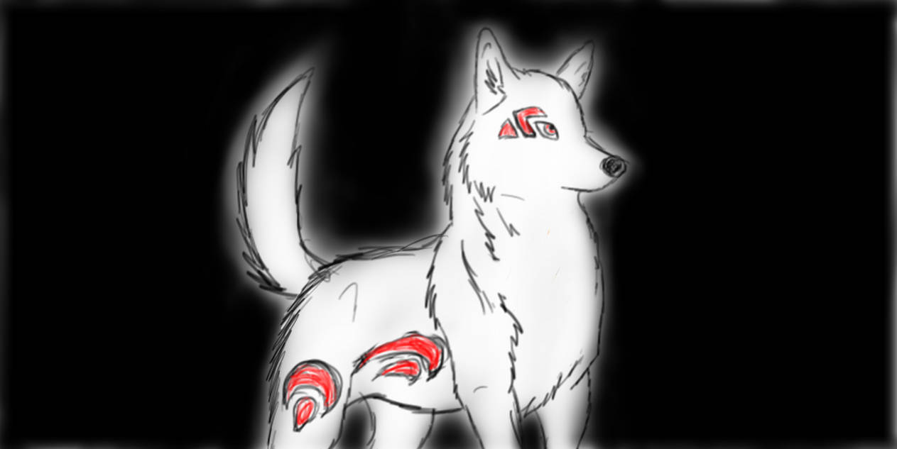 Wolf doodle by okamiwolf0606 on DeviantArt