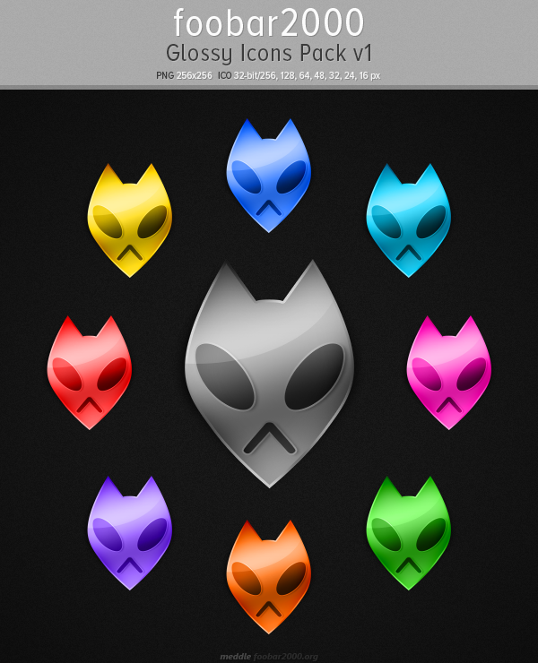 foobar2000 Logo - Glossy Icons Pack v1 by Sgt-Meddle on DeviantArt