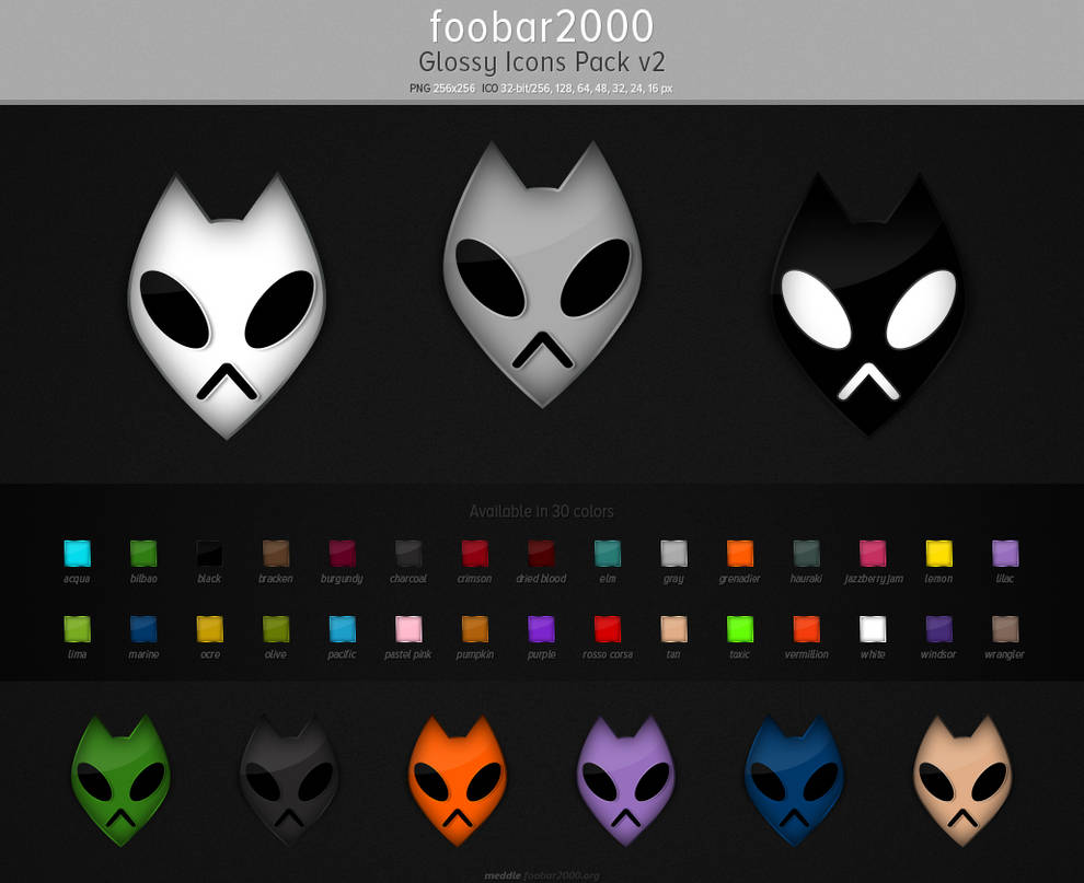 foobar2000 Logo - Glossy Icons Pack v2 by Sgt-Meddle on DeviantArt