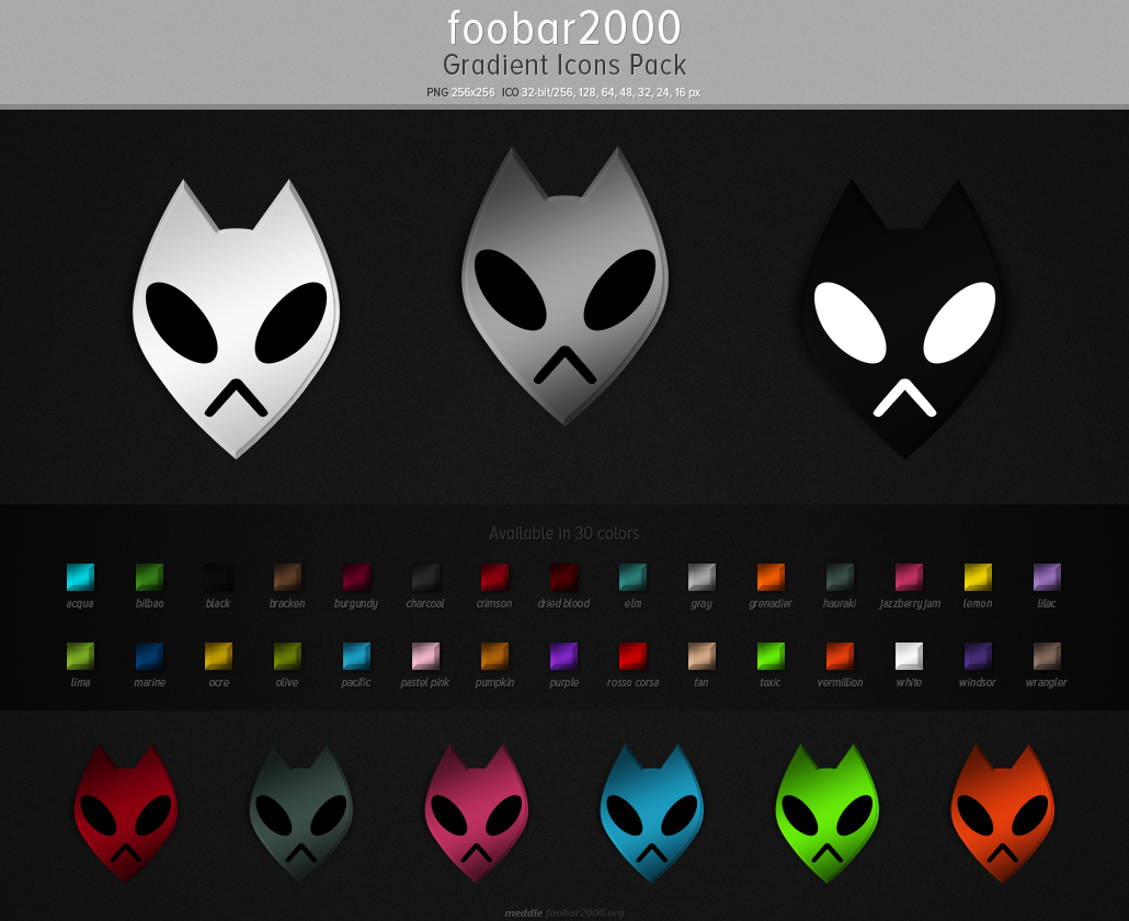 foobar2000 Logo - Gradient Icons Pack by Sgt-Meddle on DeviantArt