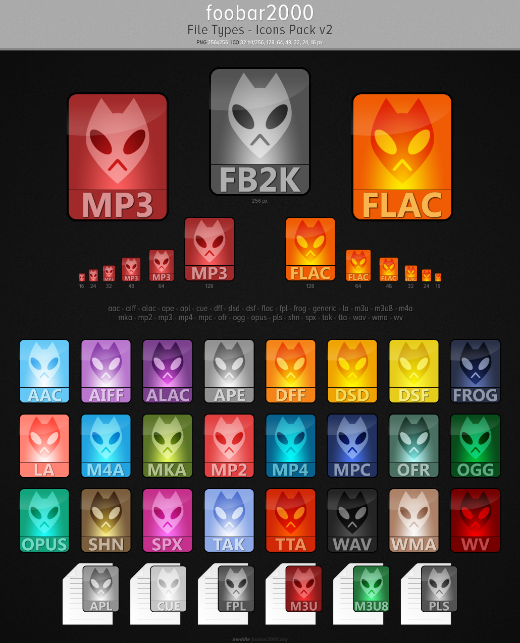 foobar2000 File Types - Icons Pack v2 by Sgt-Meddle on DeviantArt