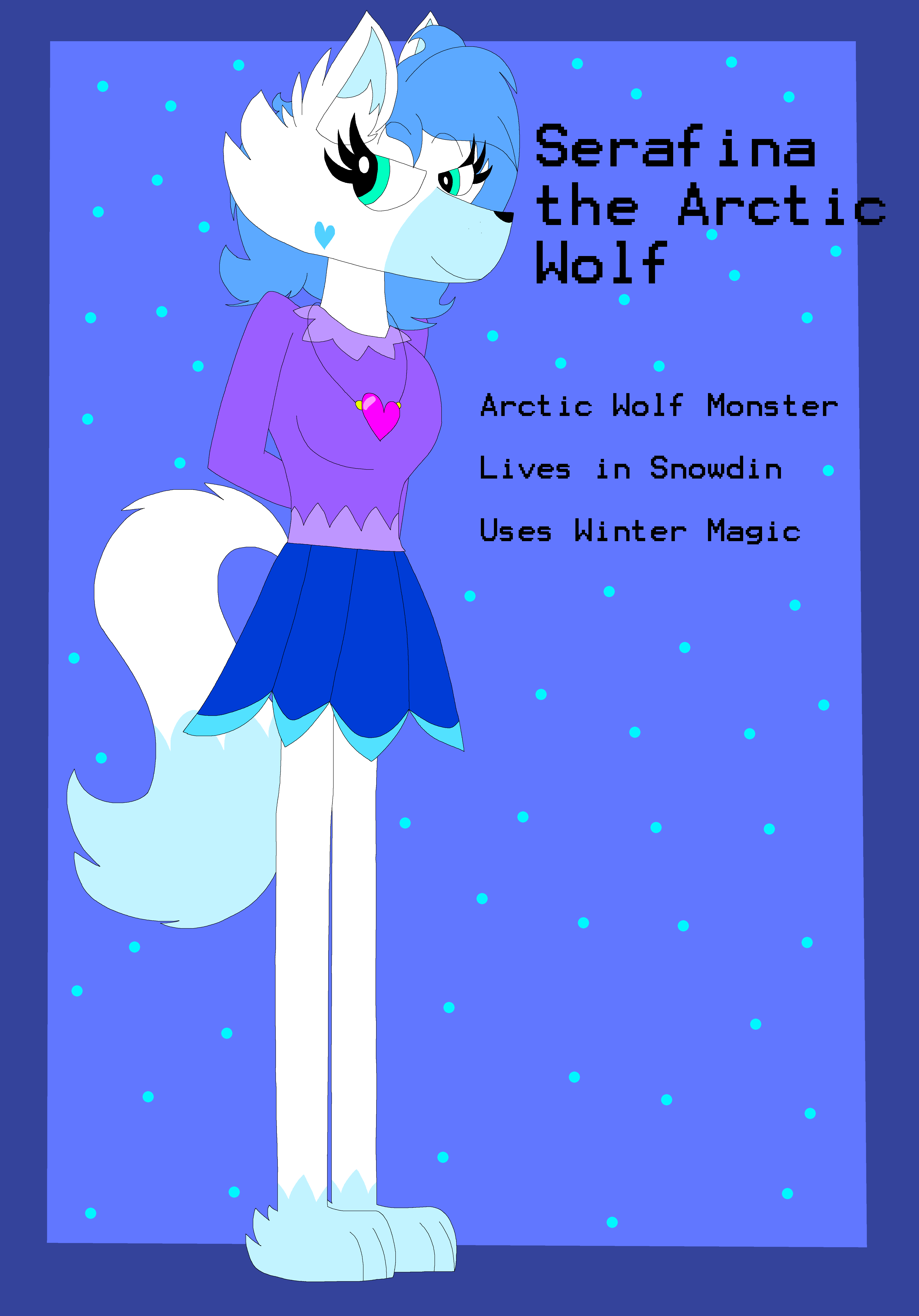 Undertale OC| Serafina the Arctic Wolf by StellaEX on DeviantArt