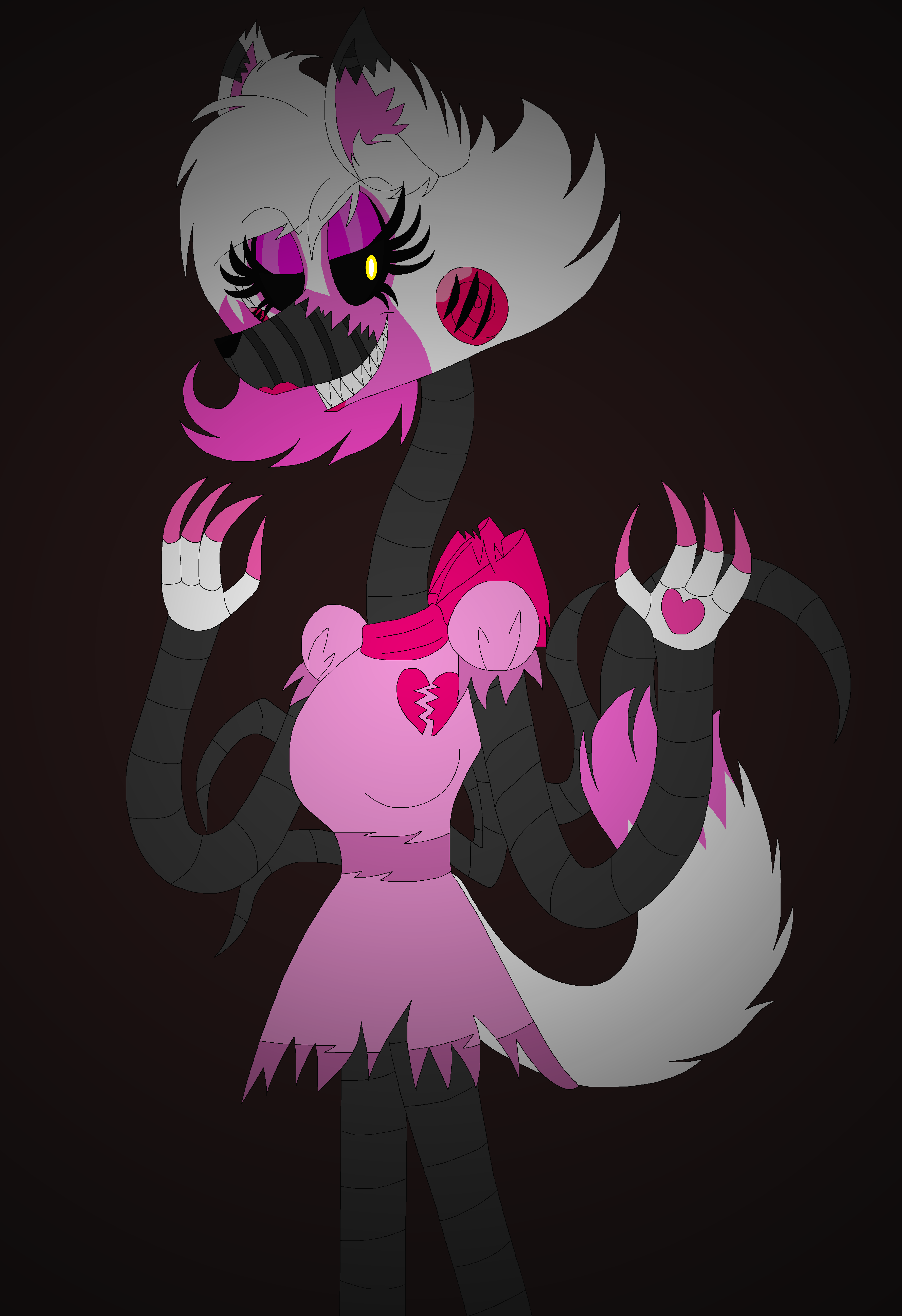 FNaF AU| Nightmare Mangle by StellaEX on DeviantArt