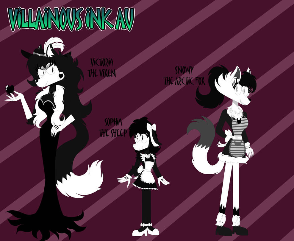 Villainous Ink AU| Victoria, Sophia, and Snowy by StellaEX on DeviantArt