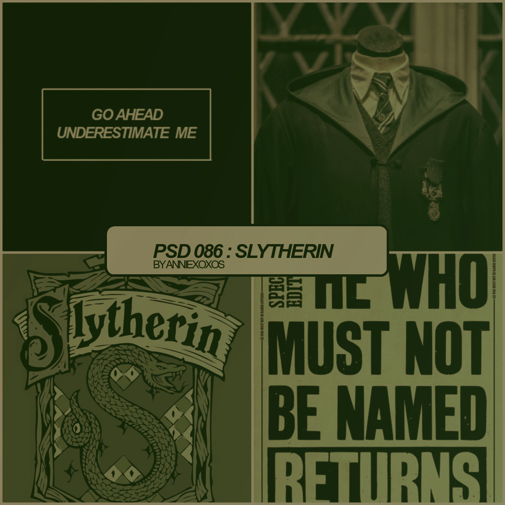 PSD 086 - slytherin by anniexoxos on DeviantArt