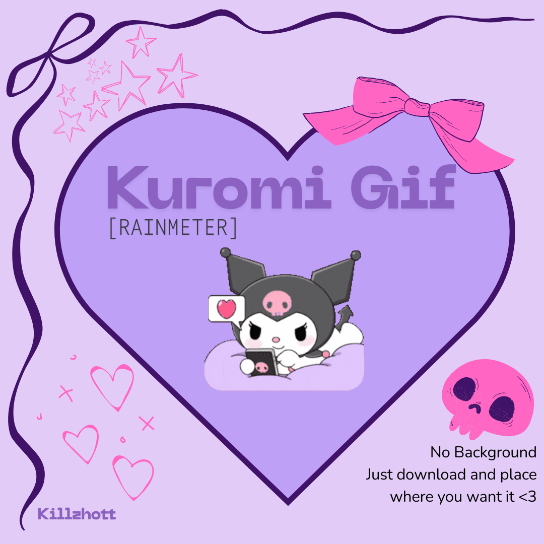 Popular Kuromi Desktop gif [Rainmeter] by Killzhott on DeviantArt