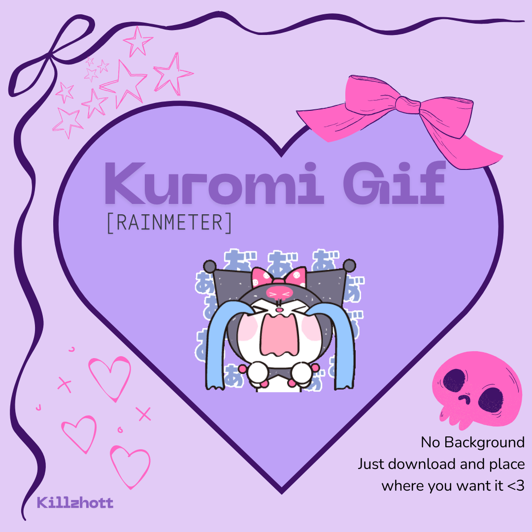 Sad Kuromi Desktop Gif [Rainmeter] by Killzhott on DeviantArt