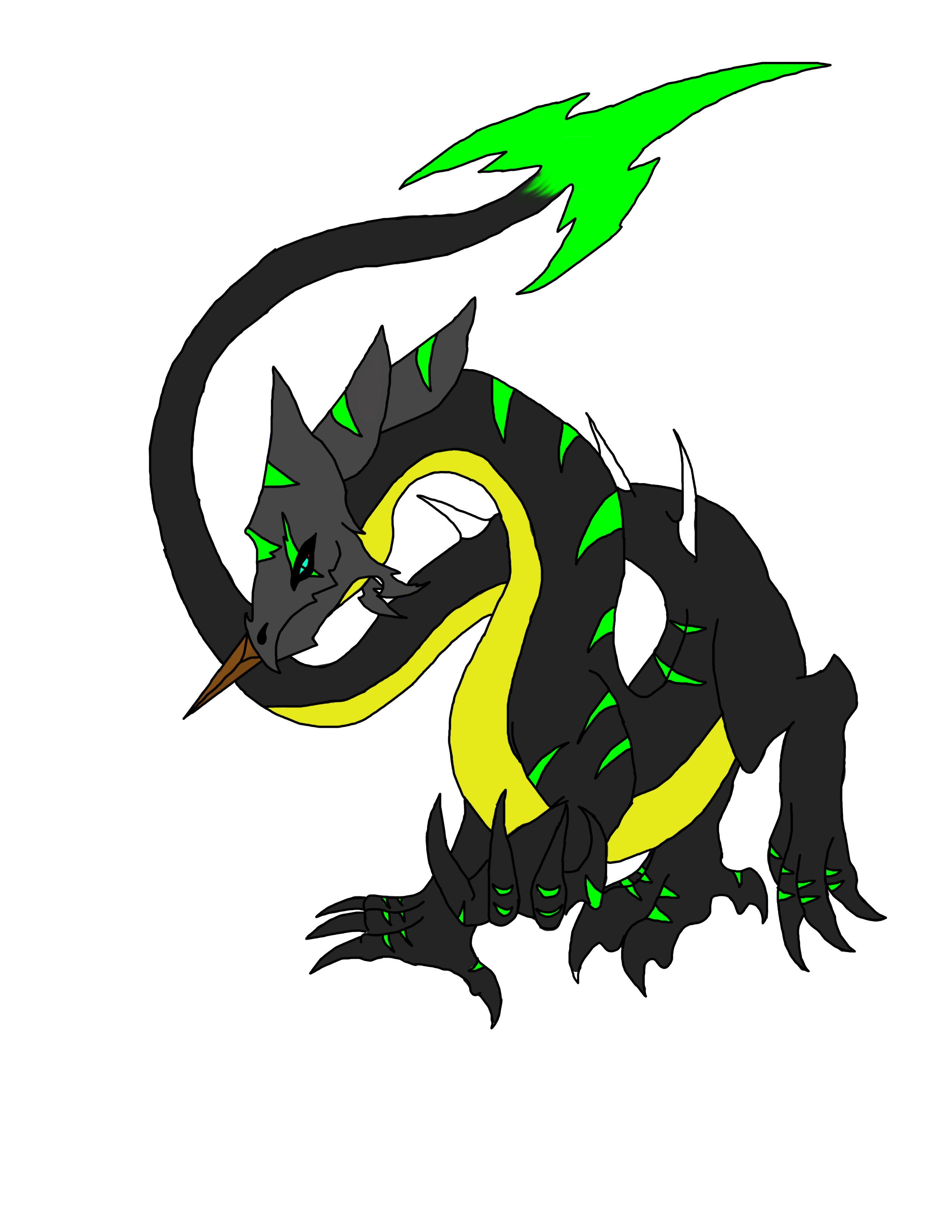 Thunder dragon by bloodbasher115 on DeviantArt