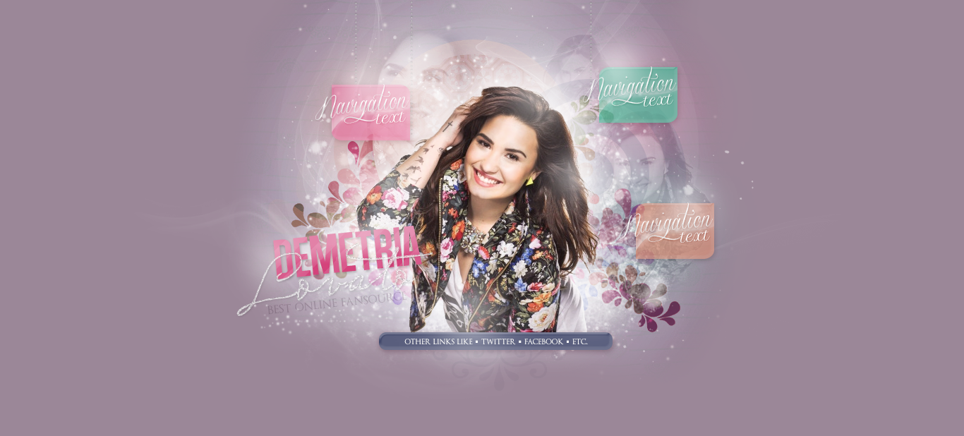 Demi Lovato Psd Header By Iamszissz On Deviantart