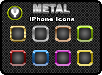 Metal iPhone Icons by yrmybybl on DeviantArt