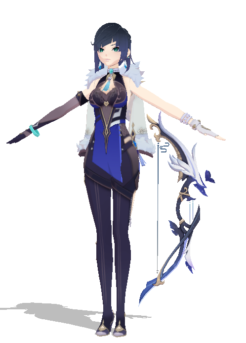 MMD | Yelan + Kirin Bow by Lennaiii on DeviantArt