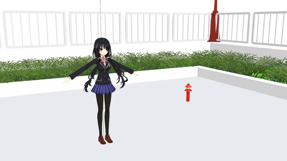 Kurumi Tokisaki School Uniform MMD Model File .pmx by ProxyProxyProxy ...