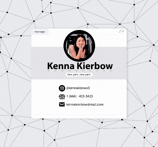 contact card template by lvcifcrsrcs on DeviantArt