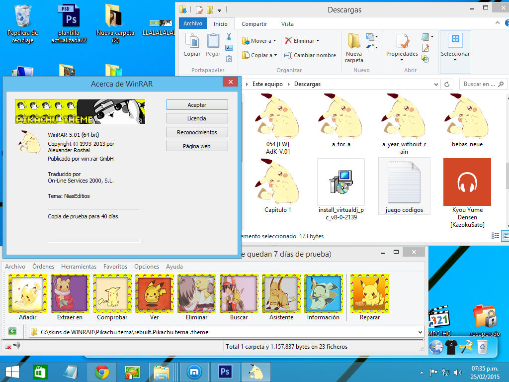 Winrar skin de Pikachu! by NiasEditions on DeviantArt