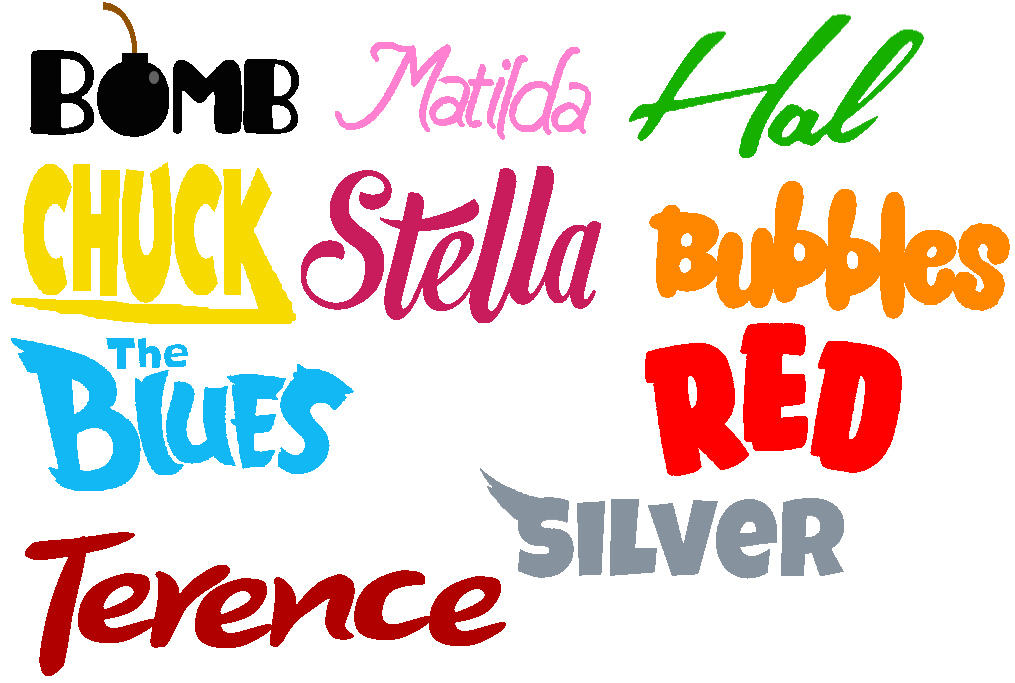 Angry Birds All Birds Names