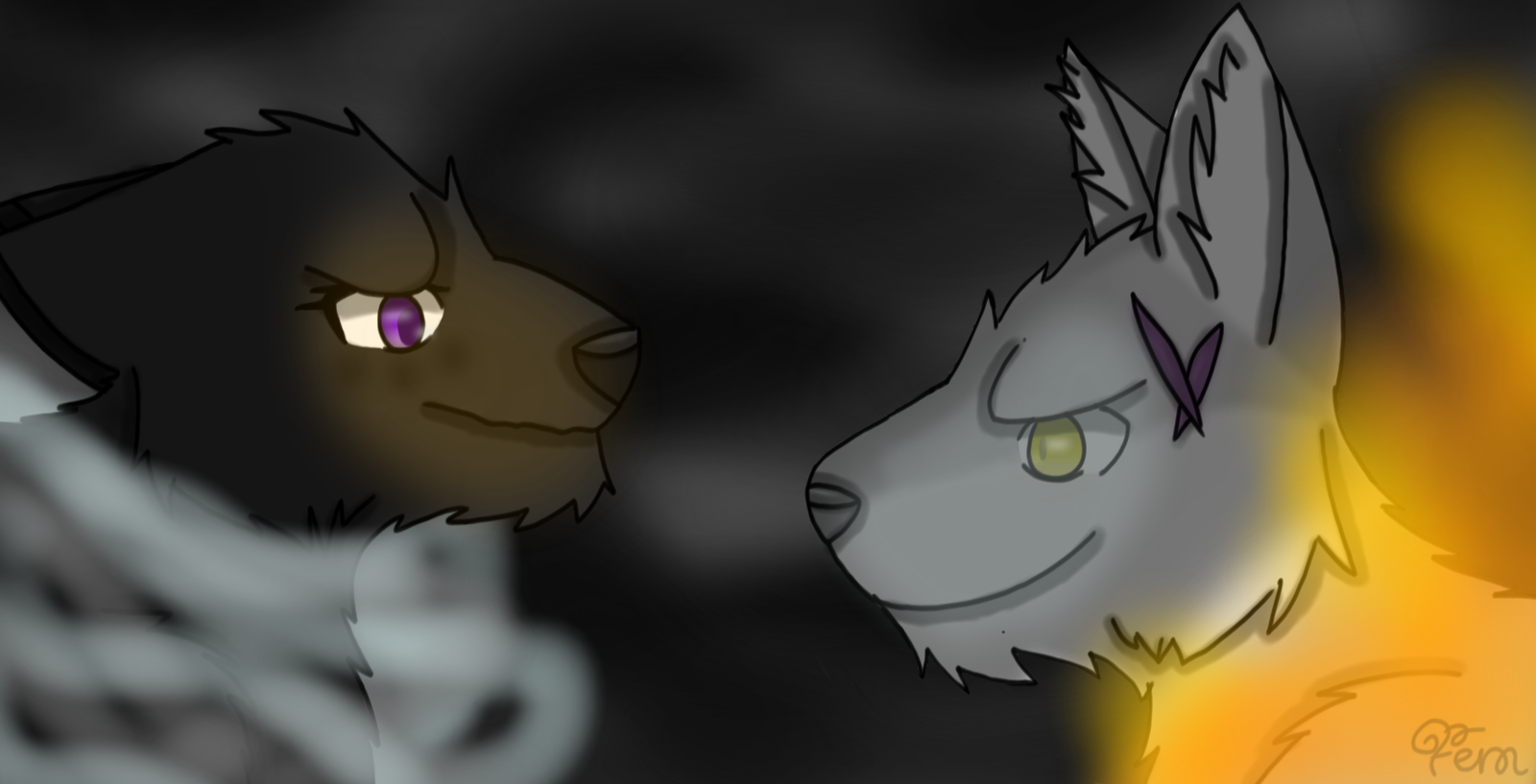 Midnight vs Alpha (Wind vs Fire) by Fernfrost21 on DeviantArt