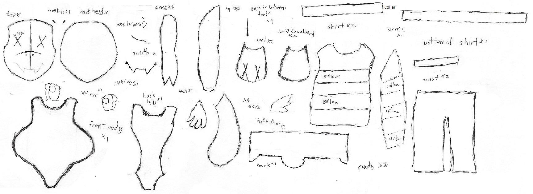 Asriel plush pattern by thenuggetters on DeviantArt