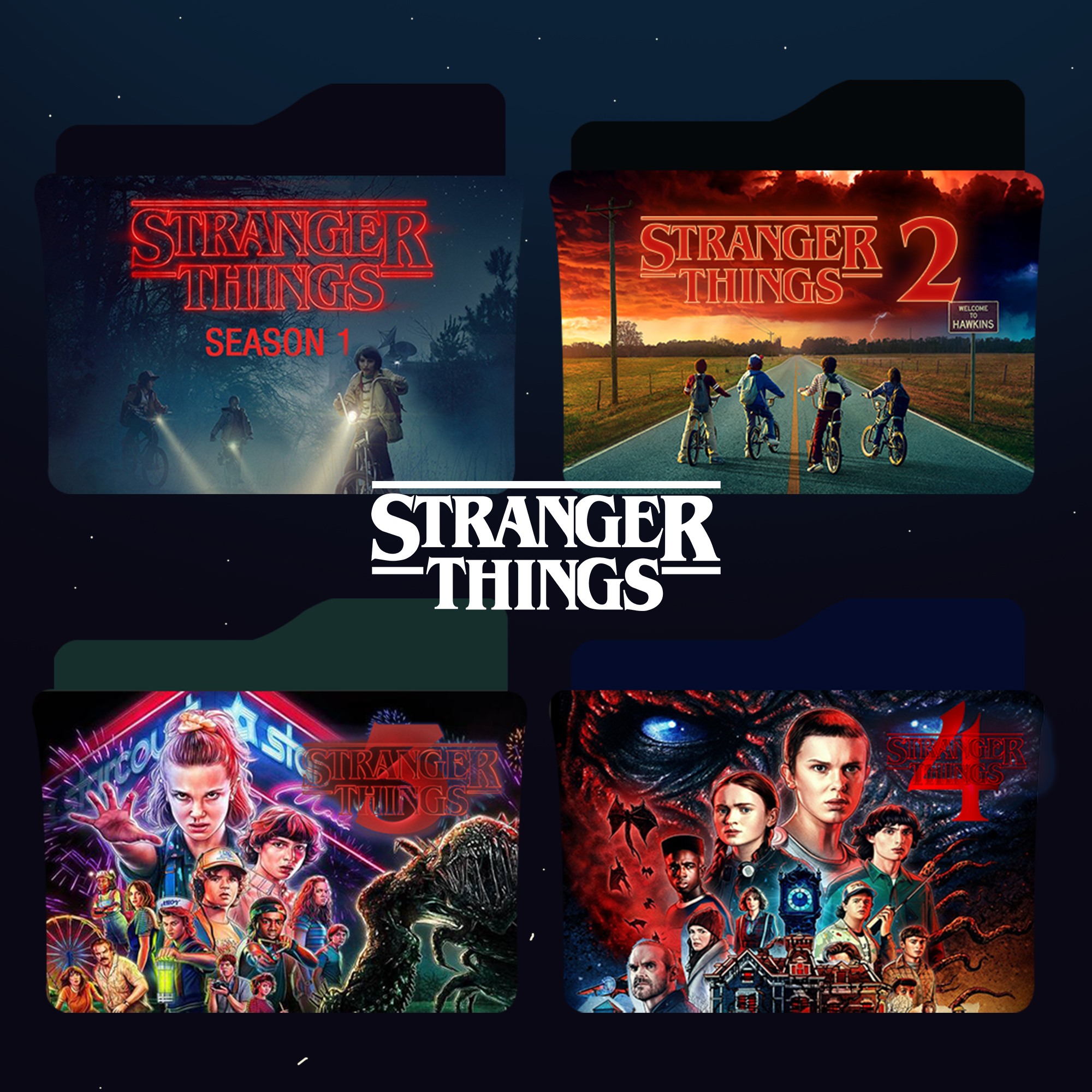 Stranger things folder icons by Justwow001 on DeviantArt