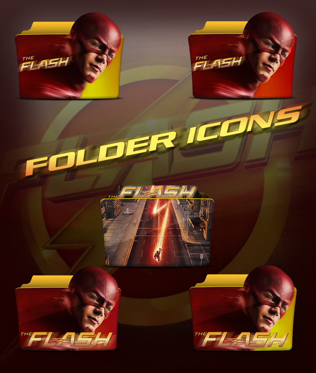 The Flash 2014 TV Series Folder Icons by a666a on DeviantArt