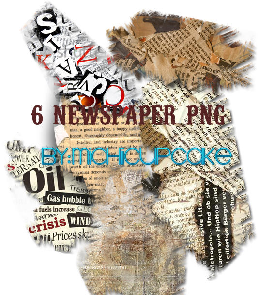 6 Newspaper Png Pack-By MichiiCupcake by MichiiCupcake on DeviantArt