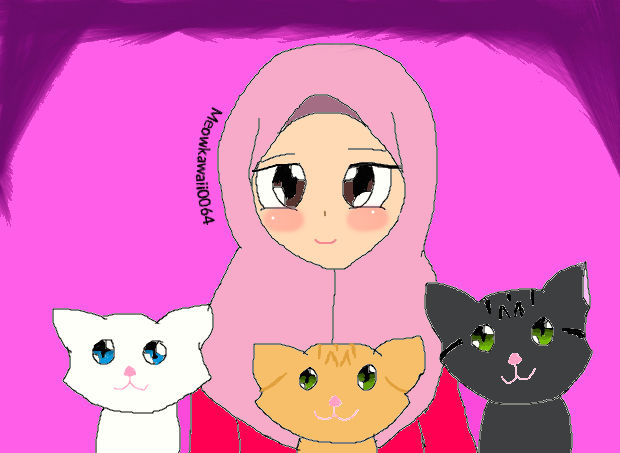 Maira and her kitties by Meowkawaii0064 on DeviantArt