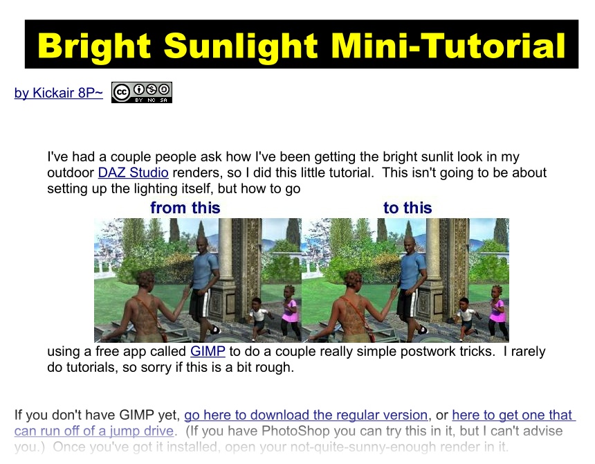 Bright Sunlight Mini-Tutorial by KickAir8P on DeviantArt