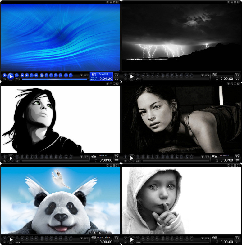 PowerDVD 7 Skinpack - Black by Hurby on DeviantArt