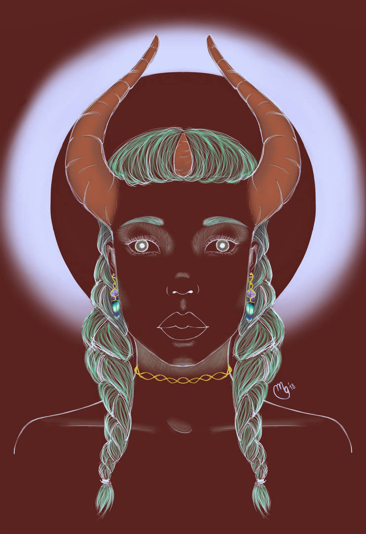 Horned Girl by MoniqueGaudette on DeviantArt