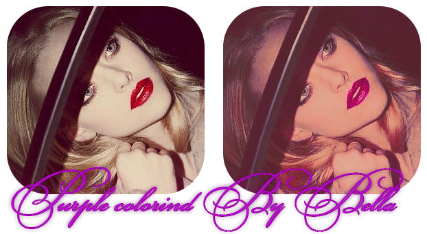 purple PSD coloring By Bella by 12Marianna12 on DeviantArt