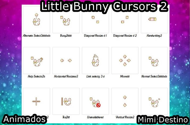 Kawai Little Bunny Cursors Cursores Conejito / a by Nalexnu on DeviantArt