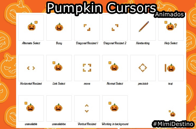 Pumpkin Cursors - Cursores de Calabazitas by Nalexnu on DeviantArt