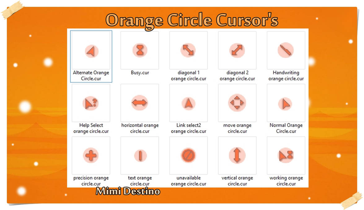 Orange Circle Cursors Punteros Cursores by Mimi-Destino on DeviantArt Orange Circle Cursors Punteros Cursores by Mimi-Destino on DeviantArt