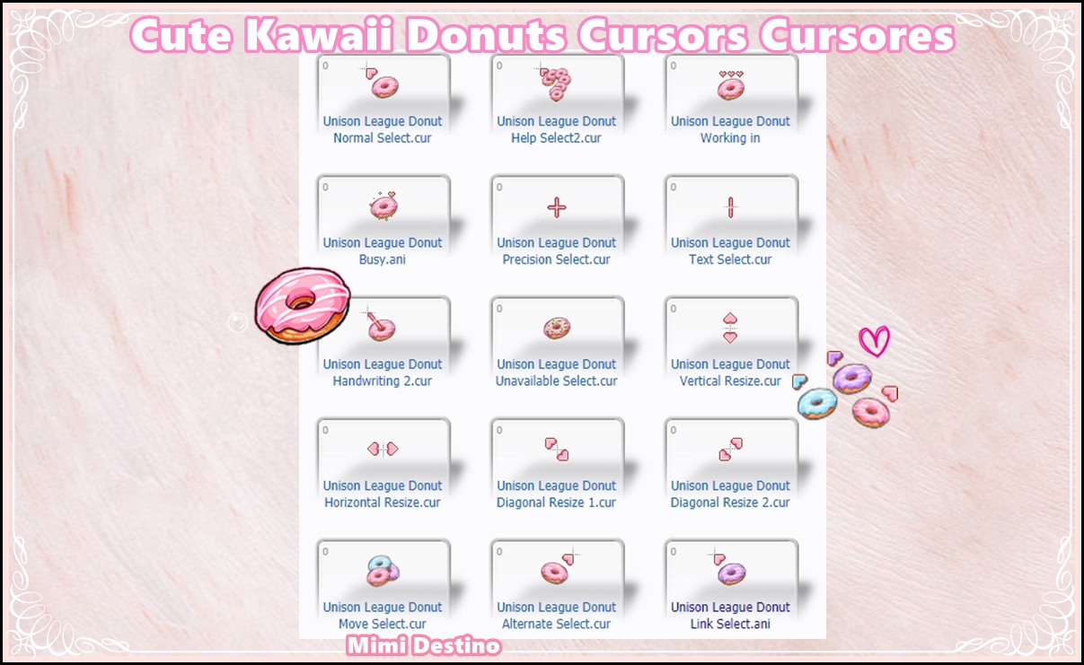 Cute Kawaii Donuts Cursors Cursores Punteros by Nalexnu on DeviantArt