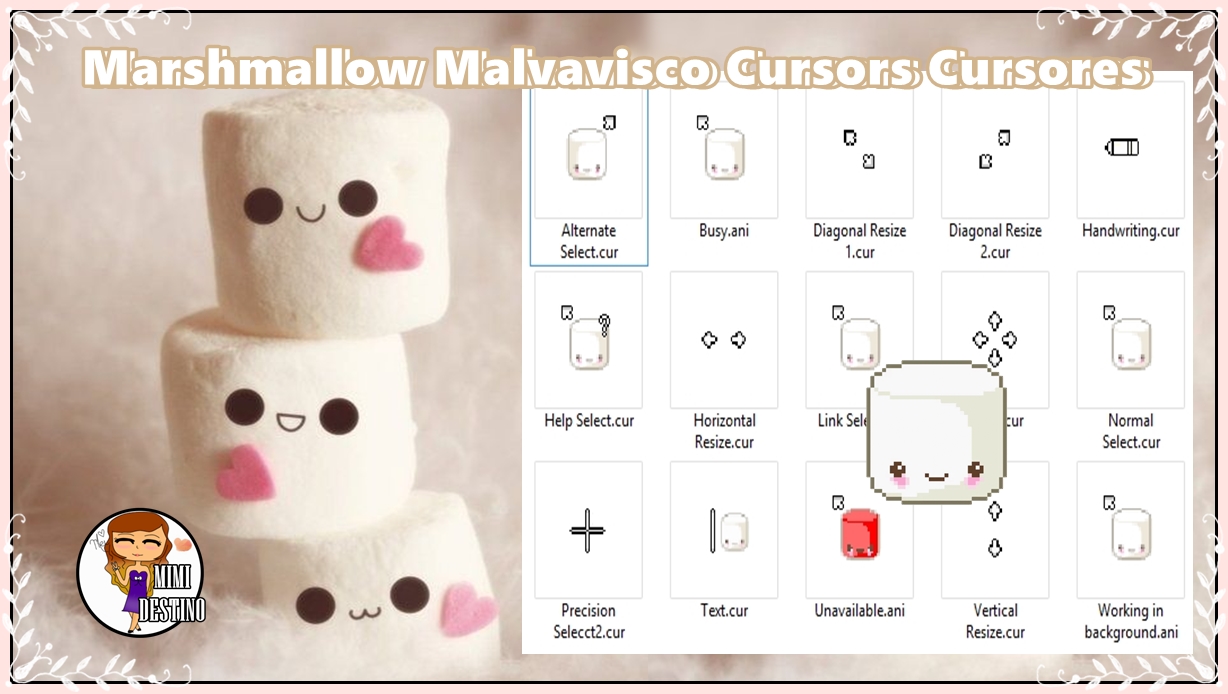 Cute Kawaii Sweet Marshmallow Cursors Cursores by Nalexnu on DeviantArt