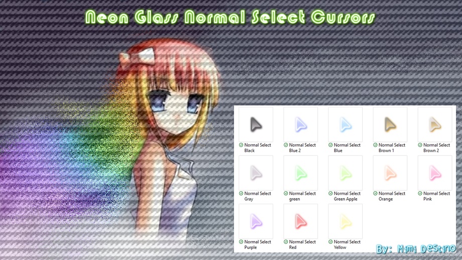 Neon Glass Normal Select Cursors Cursores by Nalexnu on DeviantArt