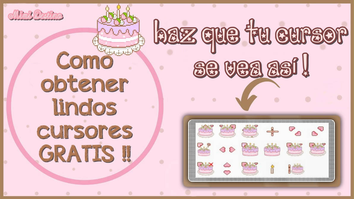 Cake Cursors Pastel Cursores Punteros Pointers by Nalexnu on DeviantArt
