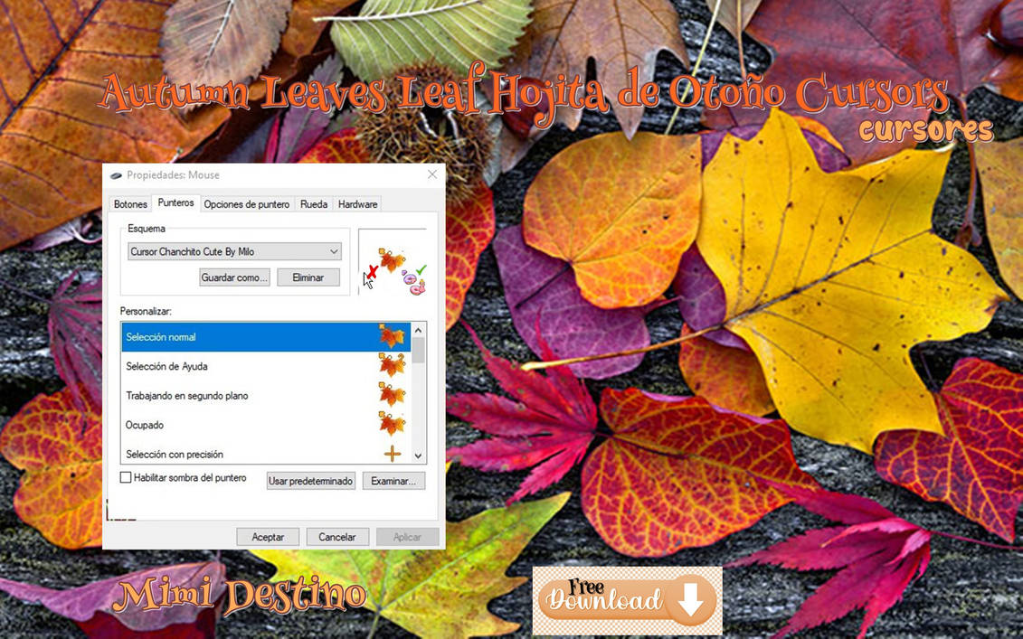 Autumn Leaves Leaf Hojita de Oto-o Cursors 3 by Nalexnu on DeviantArt