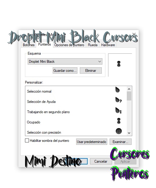Droplet Mini Black Cursors Cursores by Nalexnu on DeviantArt