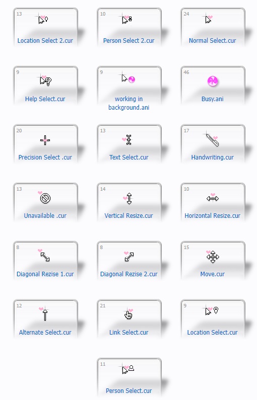 White Mini Mac Love Cursors by Nalexnu on DeviantArt