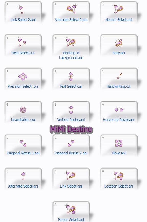 Purple Kawaii Heart Cheesecakes Cursors Cursores by Nalexnu on DeviantArt