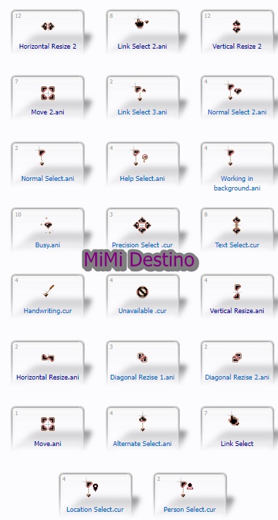 Kawaii Black and Pink Heart Cursors Cursores by Nalexnu on DeviantArt