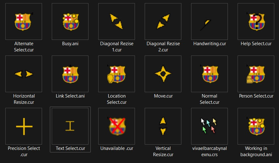Viva el barca cursors cursores by nalexnu by Nalexnu on DeviantArt