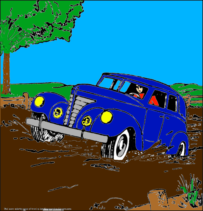 Classic Car Stuck In The Mud By Megareyes On Deviantart
