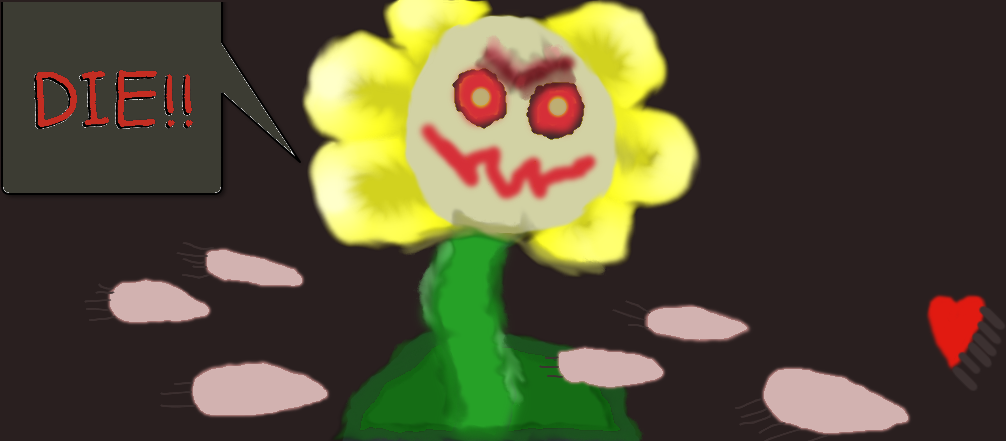 flowey *DIE* Scene by jdog1307 on DeviantArt