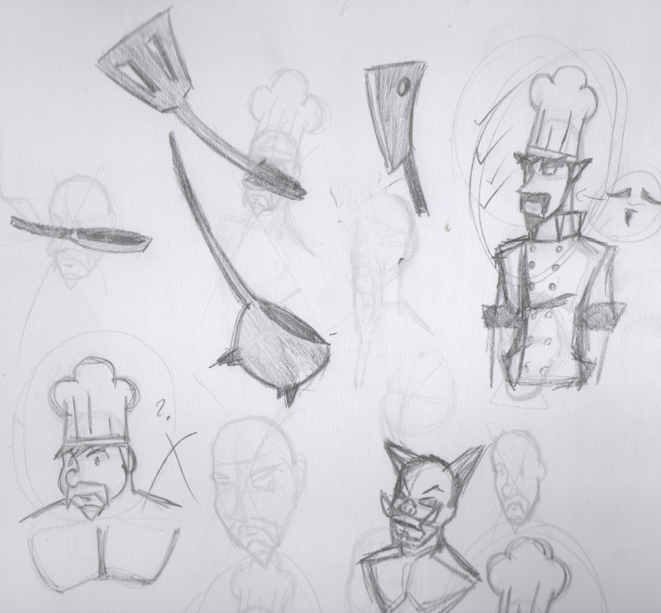 Playing around with Chef weapons by SatyrJosh on DeviantArt